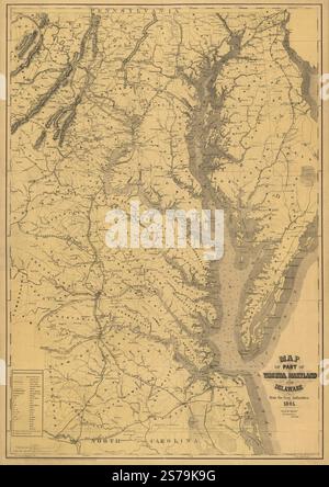 Map of part of Virginia, Maryland and Delaware from the best ...
