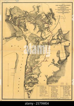 Map of Port Hudson and vicinity 1875 by Houston D. C. (David Crawford ...