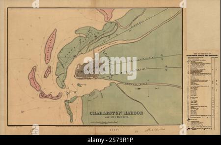 Charleston Harbor and city defences Stock Photo - Alamy