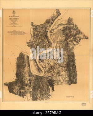 Map of the battlefield of Chattanooga , Chattanooga, Battle of ...