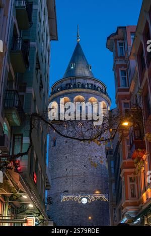 Istanbul, Turkey. 3rd Jan, 2025. Turkish men fishing at night from the ...