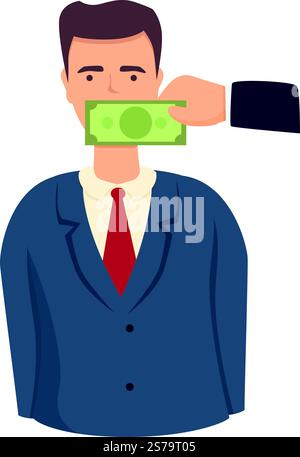 Pr lobbyist icon cartoon vector. Meeting money. Lobby persuade Stock ...