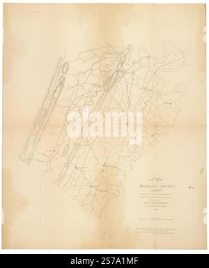 Map of Berkeley County, West Virginia Stock Photo - Alamy