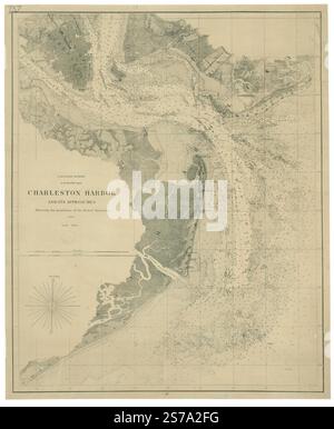 Charleston Harbor and its approaches showing the positions of the Rebel ...
