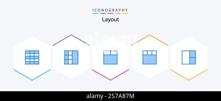 Layout 25 Blue icon pack including layout. chart. ui. interface. arrow ...