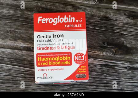 Cairo, Egypt, January 2 2025: Feroglobin Capsules by Vitabiotics ...