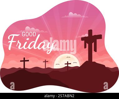 Easter Sunday, church web banner template. Christian design for Easter ...
