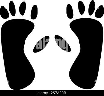 paw footprint mascot isolated icon Stock Vector Image & Art - Alamy