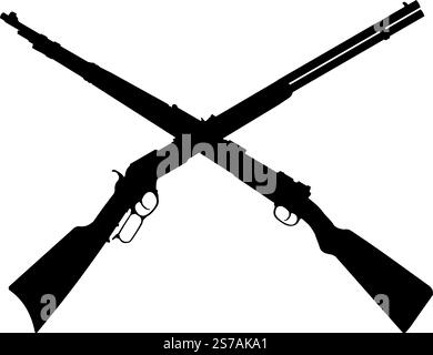 Two crossed rifles Stock Vector Image & Art - Alamy
