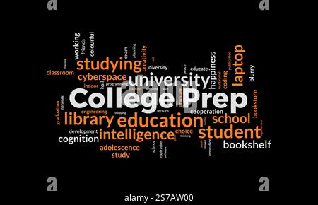 College Prep word cloud template. College Prep concept vector tagcloud ...