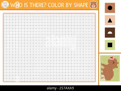 Vector black and white capybara horizontal set with relaxed animals ...