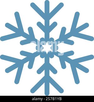 Snowflake symbol featuring an intricate design within a decorative ...