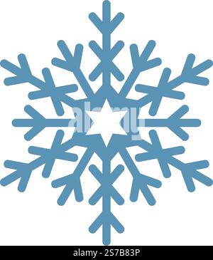 Snowflake symbol featuring an intricate design within a decorative ...