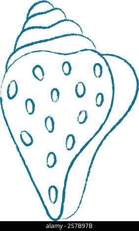 Crayon Seashell Doodle Stock Vector Image & Art - Alamy
