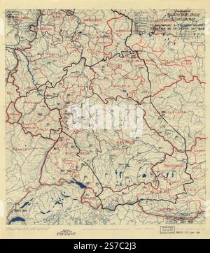 [July 6, 1945], HQ Twelfth Army Group situation map. 1945 by Allied ...