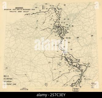 [December 12, 1944], HQ Twelfth Army Group situation map. 1944 by ...