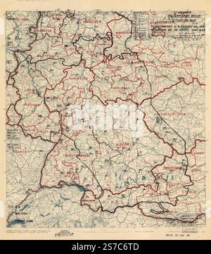 [June 1, 1945], HQ Twelfth Army Group situation map. 1945 by Allied ...