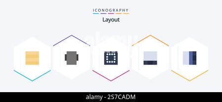 Layout 25 Flat icon pack including arrow. angular. layout. layout. draw ...