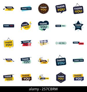 25 Thank You Vector Icons to Show Your Appreciation Stock Vector Image ...