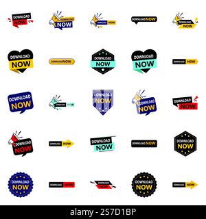 25 Professional Download Now Sign Templates Stock Vector Image & Art ...
