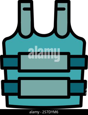 Officer flashlight icon outline vector. Police guard. Traffic salute ...