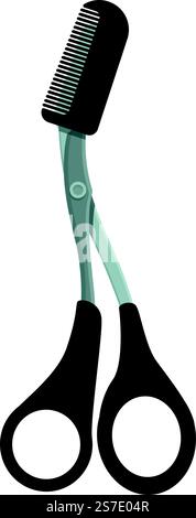 Eyebrow correction equipment icon cartoon vector. Brow tattoo. Woman ...