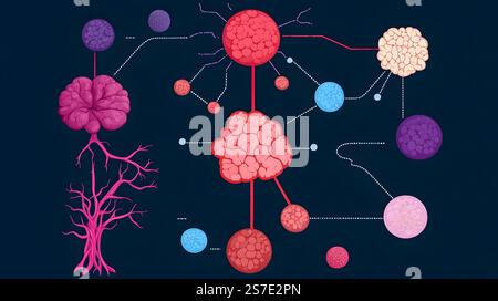 Simplified diagram illustrating the process of peptide synthesis and ...