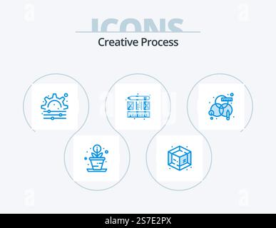 Creative Process Blue 5 Icon Pack Including . process. process. creative. process. Creative ...