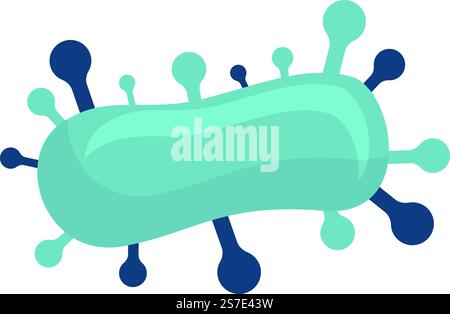 Tonsillitis bacteria icon cartoon vector. Hygiene inflammation. Throat ...