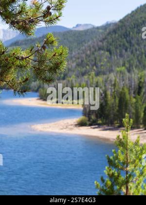 Shadow Mountain Lake Shoreline Colorado Stock Photo - Alamy