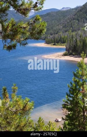 Shadow Mountain Lake Shoreline Colorado Stock Photo - Alamy