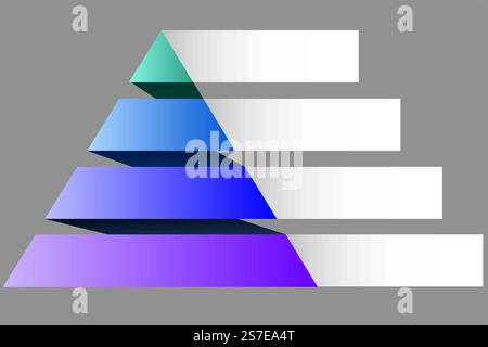 Infographic template. Pyramid hierarchy with space for photos and text ...