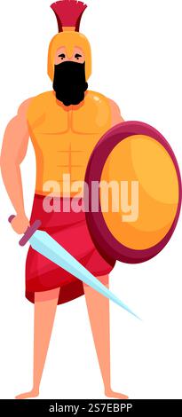 Ares icon cartoon vector. Greek god. Myth legend Stock Vector Image ...