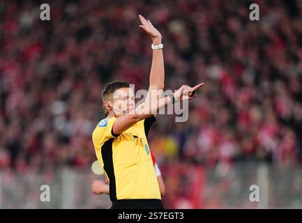 January 19 2025: Florian Exner, referee, looks on during a 1 ...