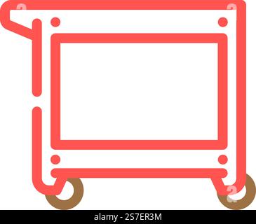 utility cart garage tool color icon vector illustration Stock Vector ...