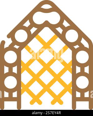 garden trellis tool icon color illustration Stock Vector Image & Art ...