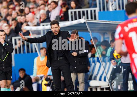 Diego Simeone, Atletico de Madrid, seen during the UEFA Champions ...