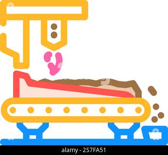 sinter plant steel production color icon vector illustration Stock ...
