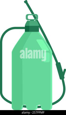 Pest control pot icon cartoon vector. Spray tool. Crop pump Stock ...