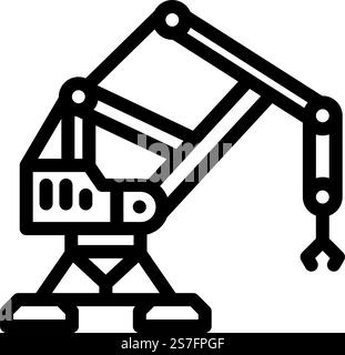 unloading steel production line icon vector illustration Stock Vector ...
