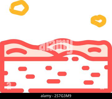 martian landscape mars planet color icon vector illustration Stock ...