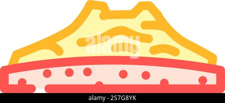 olympus mons volcano mars planet icon color illustration Stock Vector ...