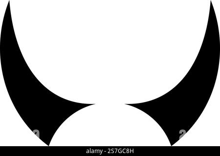 Horn of devil horns monster from hell Halloween carnival concept demon ...