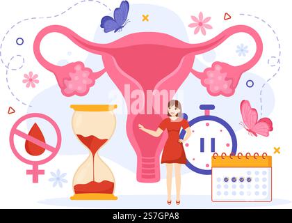 HRT or Hormone Replacement Therapy Acronym Vector Illustration with ...