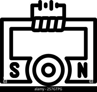 ac generator electrical engineer icon doodle illustration Stock Vector ...
