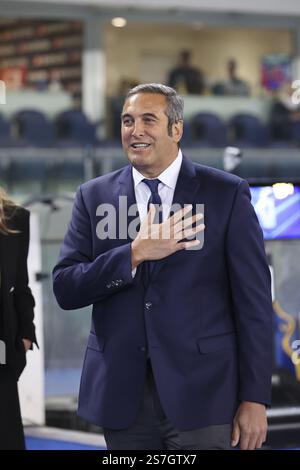 Italo Zanzi Ceo of Hellas Verona FC and Urbano Cairo Chairman of Torino ...