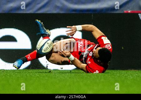 Matthis Lebel of Stade Toulousain during the Top 14 match between ...