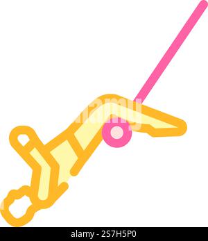 trapeze artist acrobat carnival vintage show icon doodle illustration ...