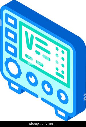 power supply electrical engineer isometric icon vector illustration ...
