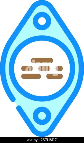 transistor electrical engineer icon color illustration Stock Vector ...